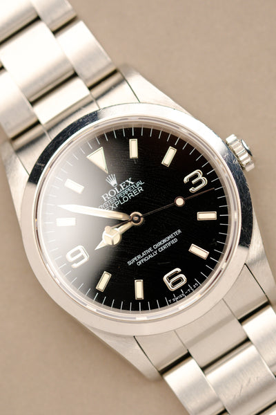 Rolex Explorer I 14270 Light Cream Patina Crazed Dial - 1991 – 25 Dials