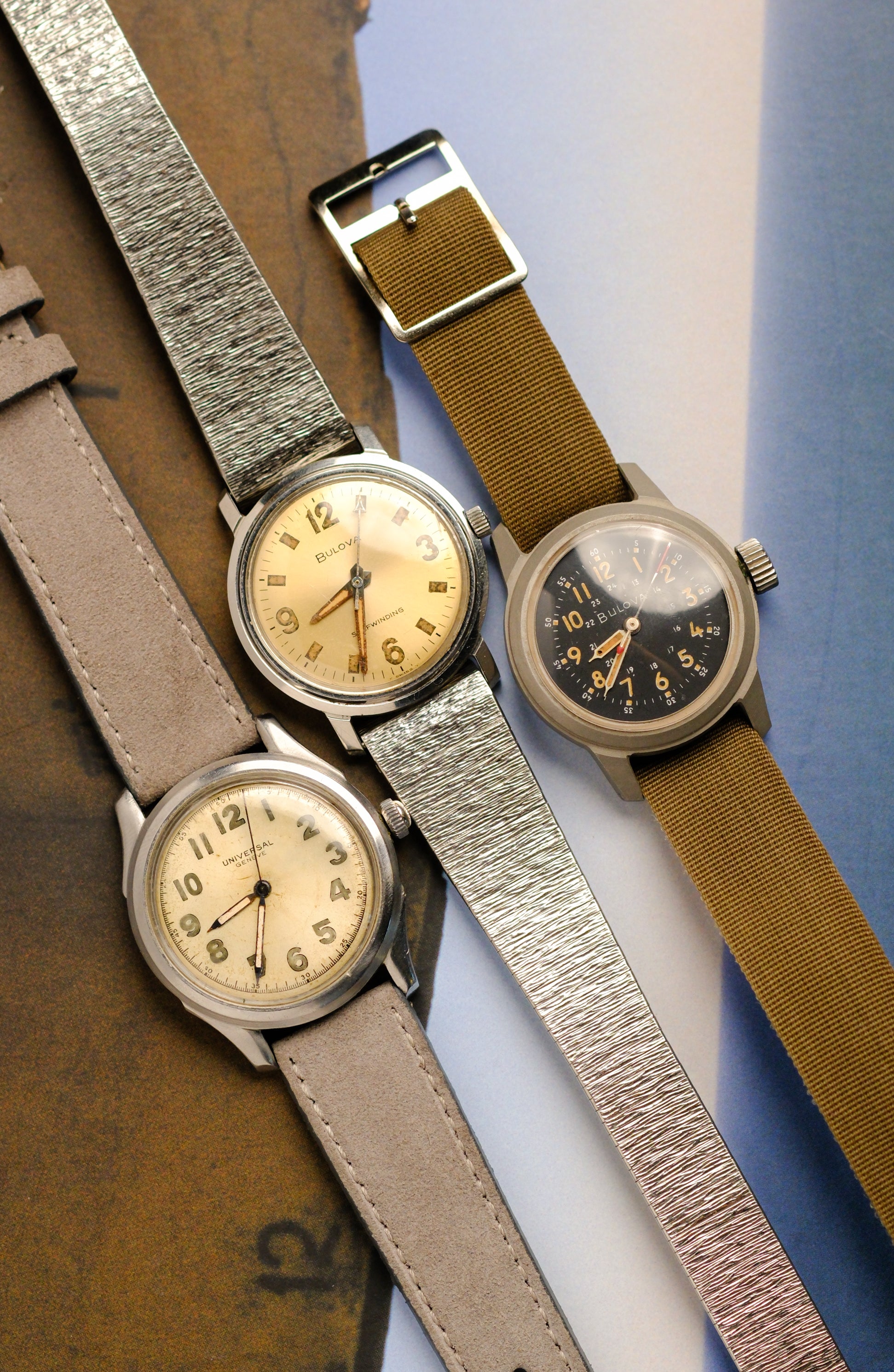 Vintage Bulova Jet Clipper Watch 'Explorer Dial' 1965 – 25 Dials